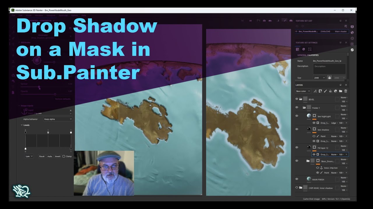 Drop Shadow Generator For Masks In Substance Painter Youtube