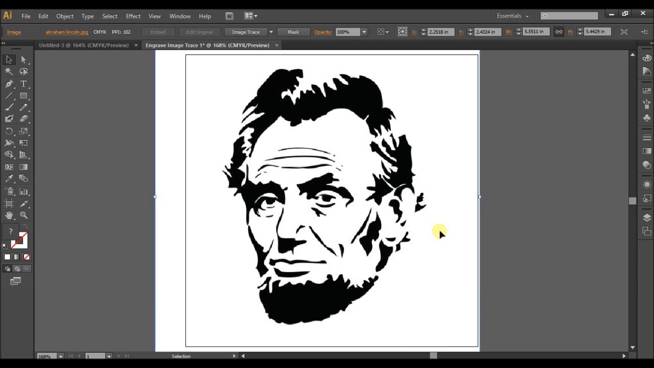 Adobe Illustrator Tutorial Prep Image For Engraving Image Trace Youtube