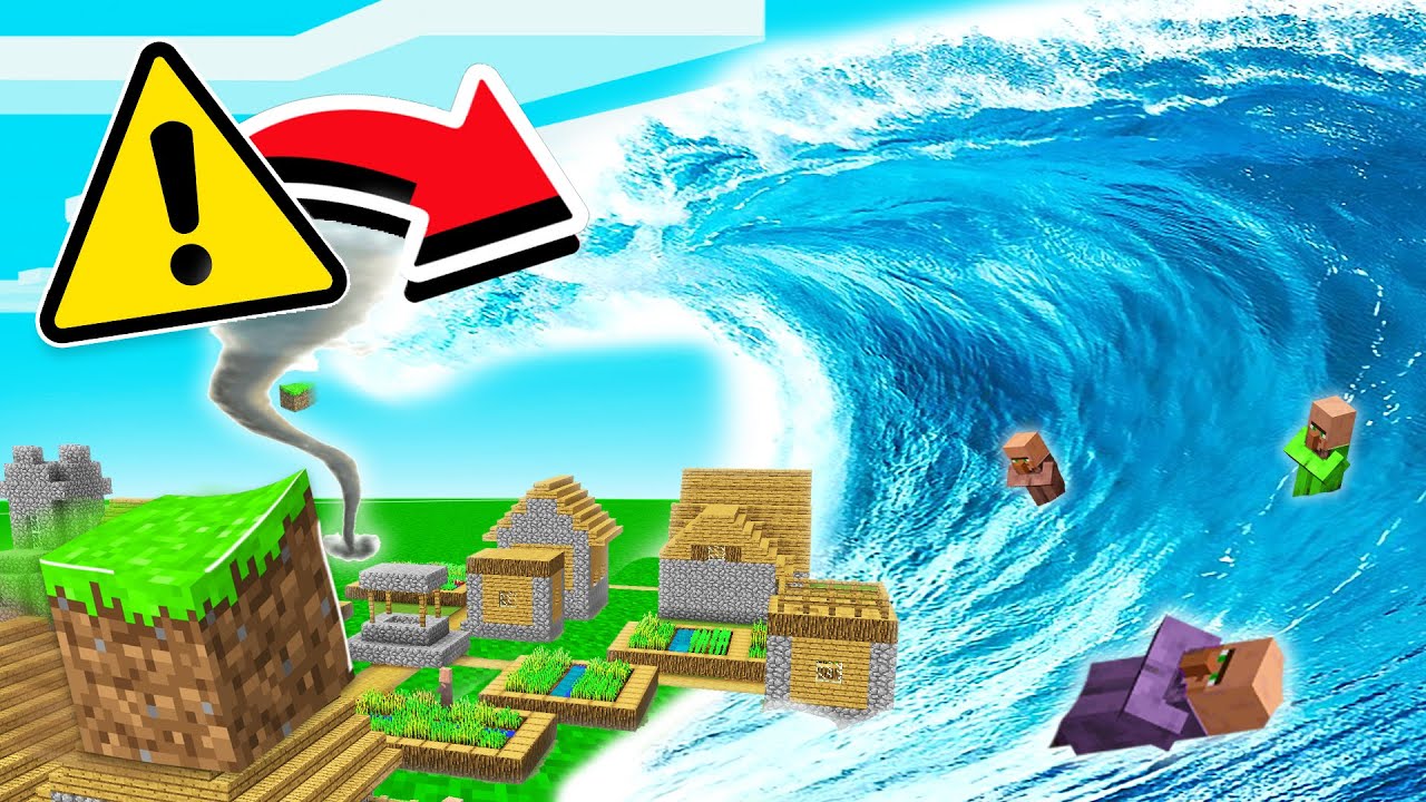 Testing Minecraft Natural Disaster Hacks In Minecraft Youtube
