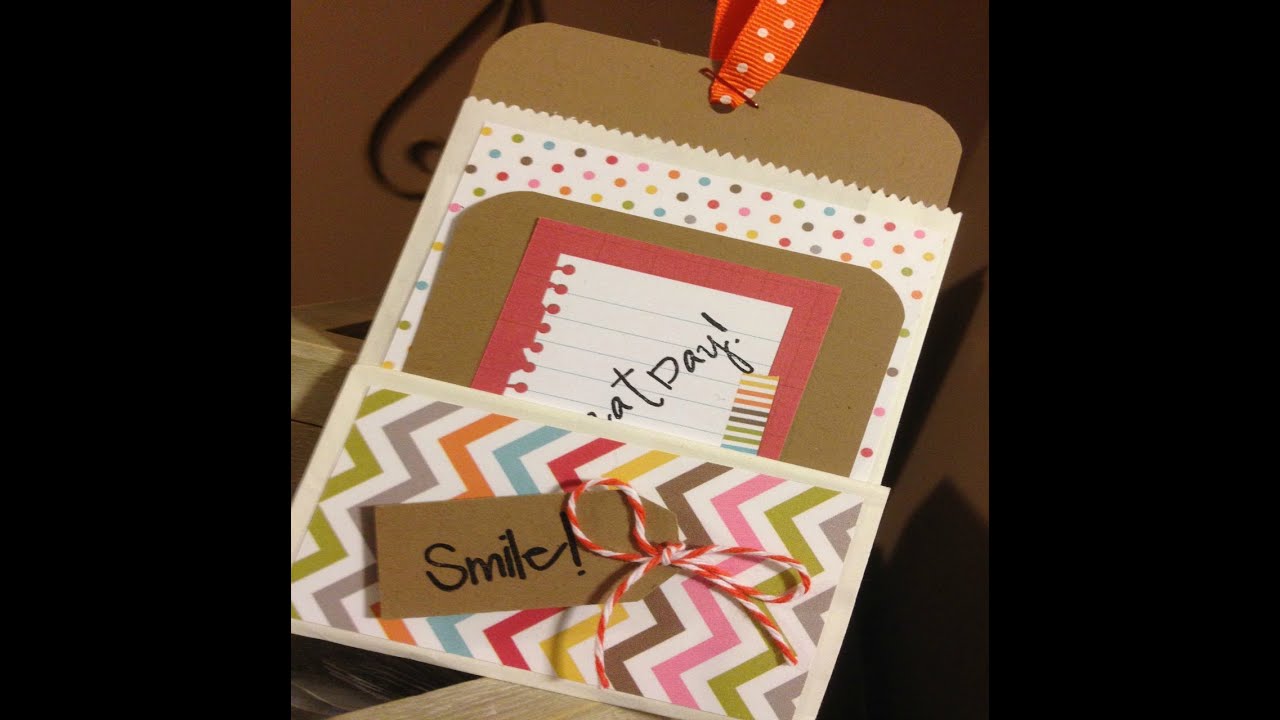 A2 Paper Bag Card Youtube