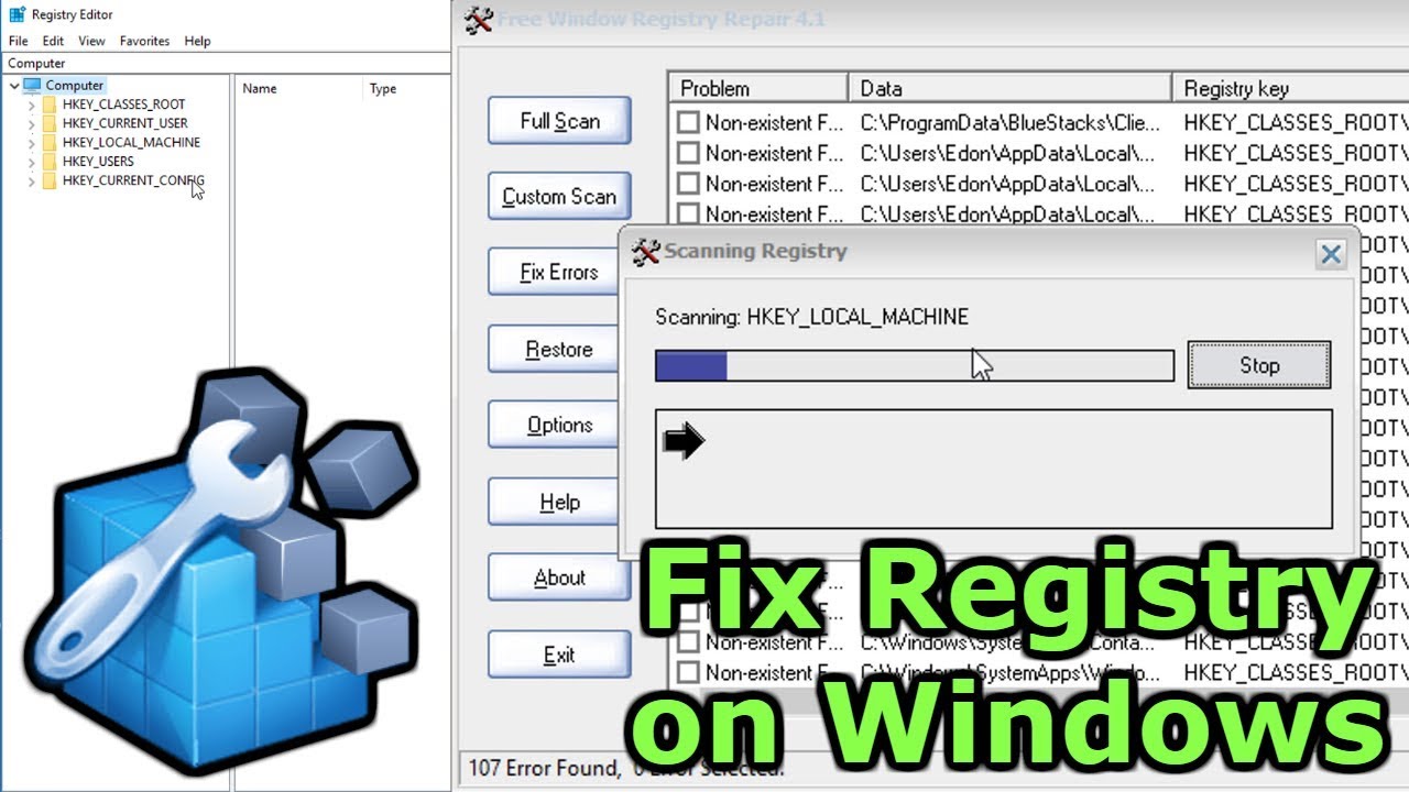 Fix Clean And Repair Bad Registry On Windows 10 How To Guide Youtube