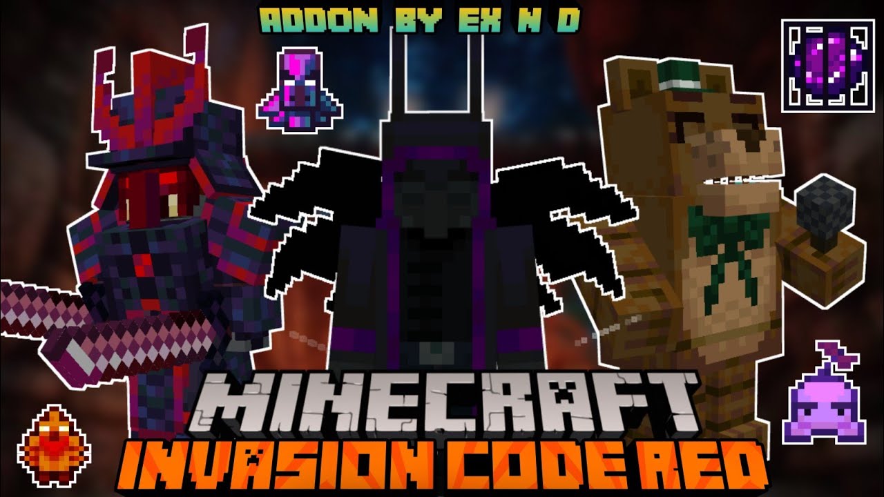 Update Invasion Code Red Beta 3 Gashslit Update Mcpe Addon