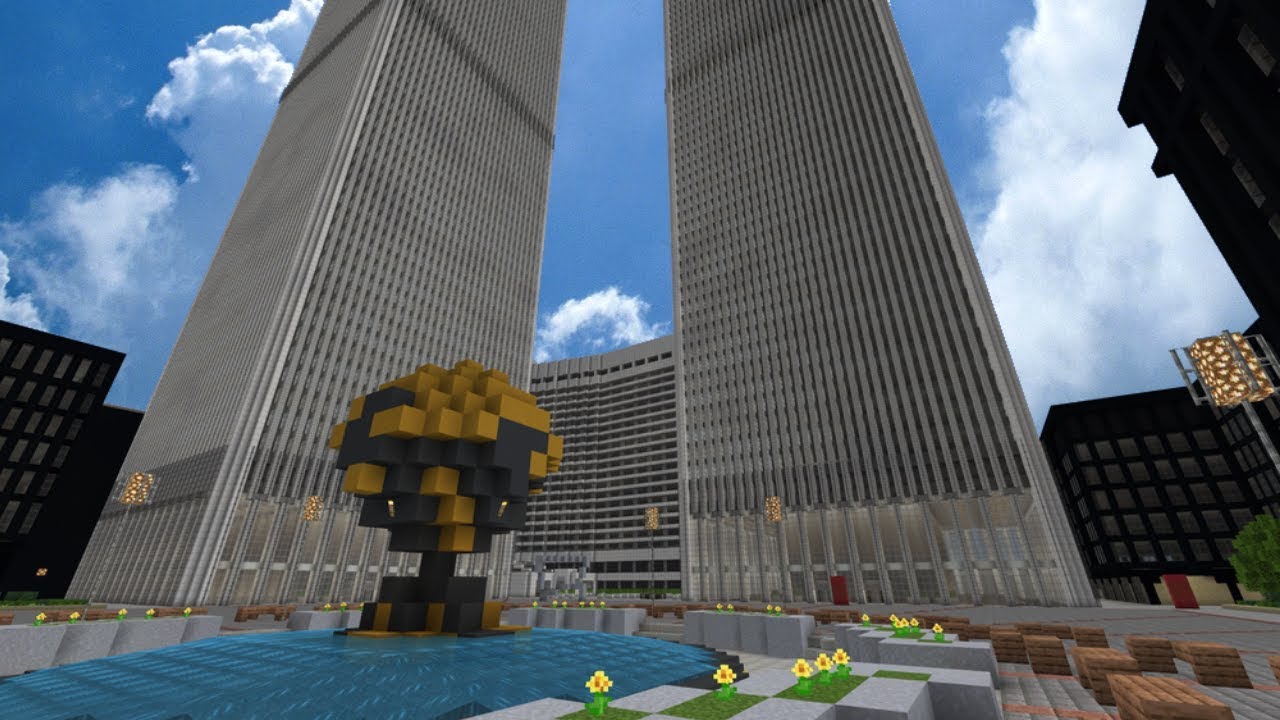 World Trade Center Minecraft 1 1 Scale Youtube
