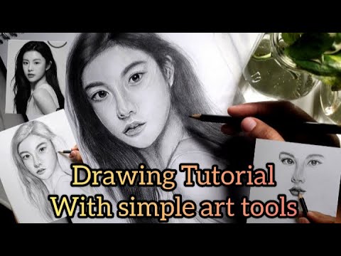 Drawing Tutorial How To Draw Portrait Sketch Cara Menggambar Potret