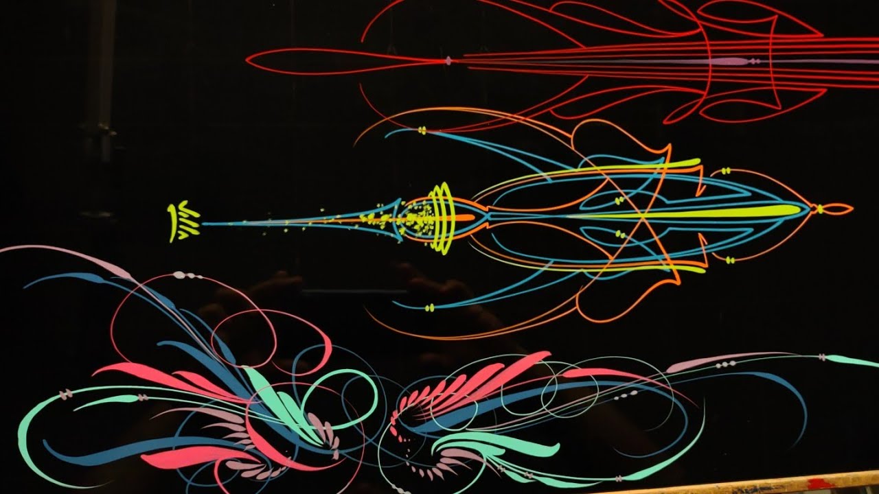 Pinstriping Design Real Time Scroll Youtube