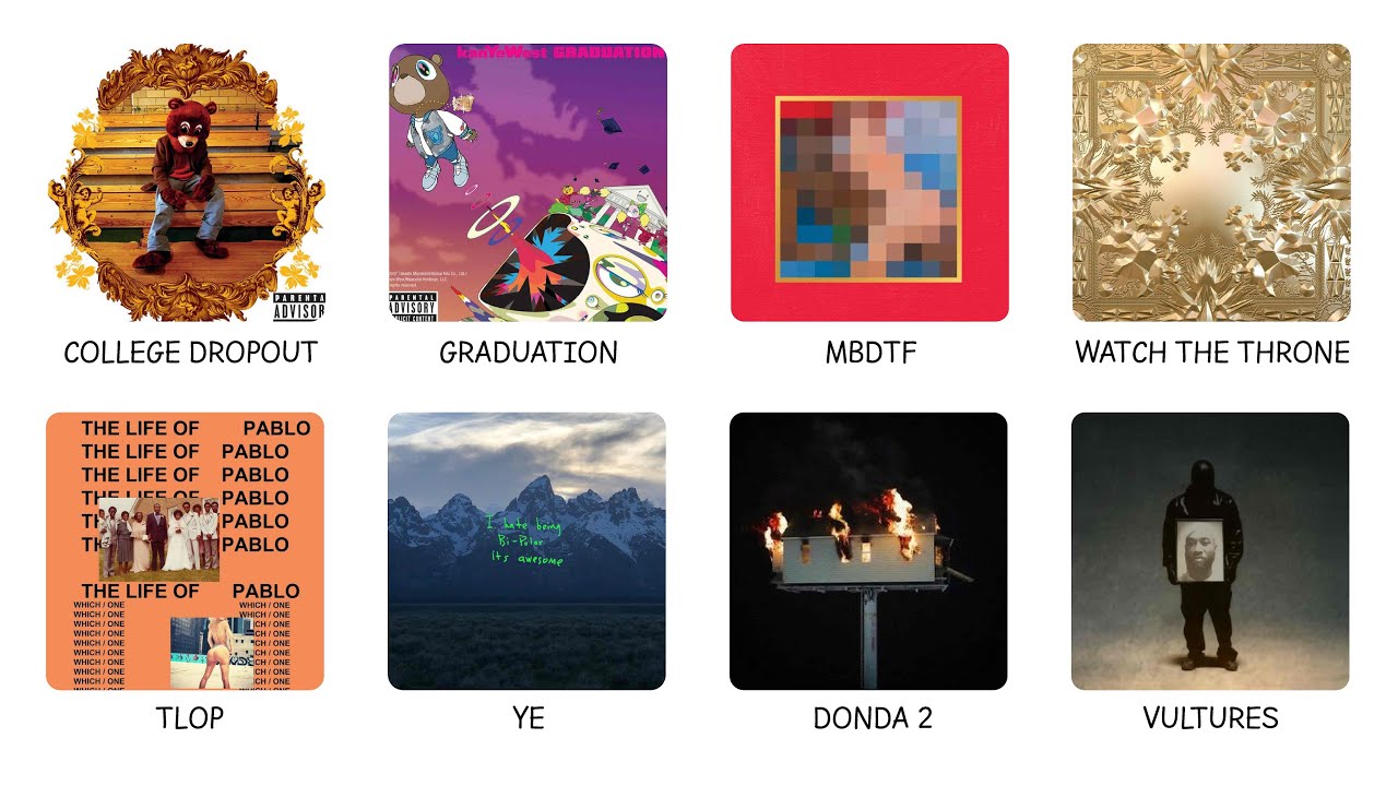 Every Kanye West Album Explained In 33 Minutes Youtube