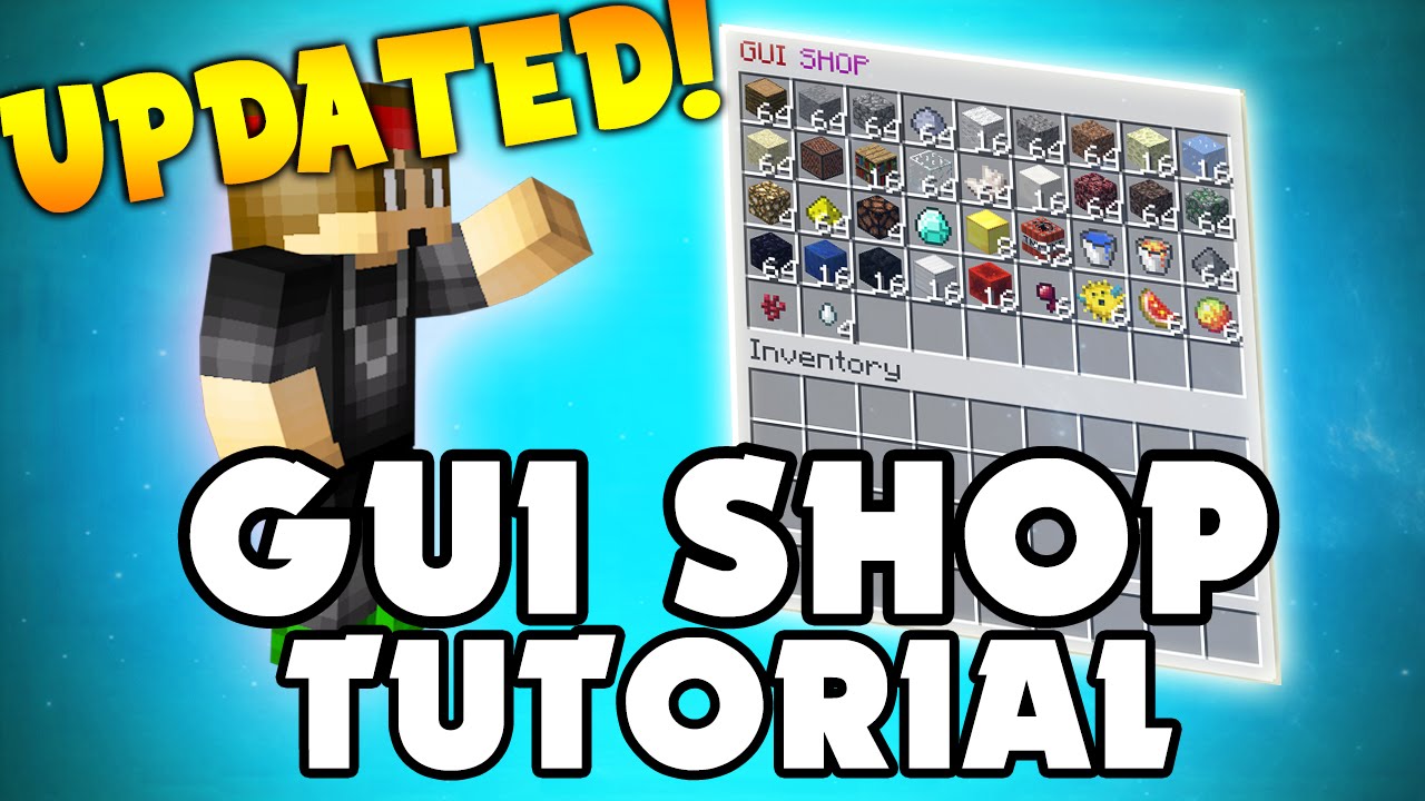 Minecraft Plugin Gui Shop Virtual Shop For Players Updated Youtube