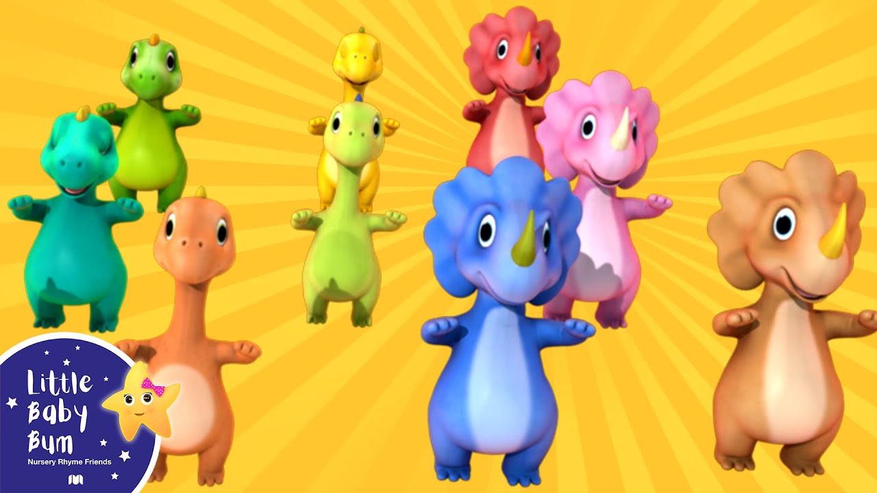Ten Little Dinosaurs Nursery Rhymes For Babies By Littlebabybum