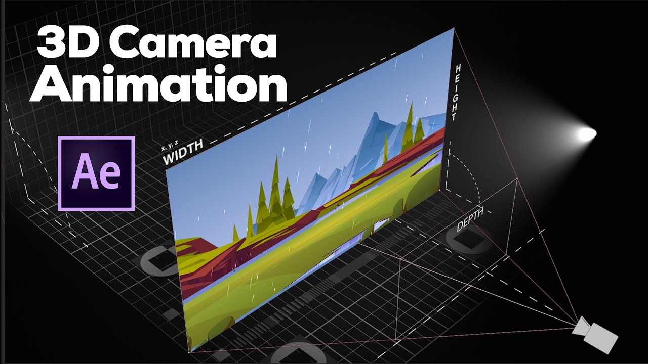 3d Camera Animation In After Effects Beginners Youtube