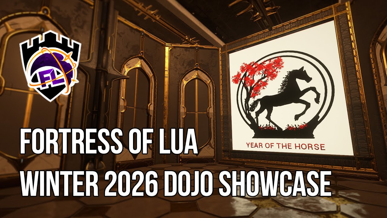 Fortress Of Lua Winter 2025 Dojo Showcase Warframe Youtube