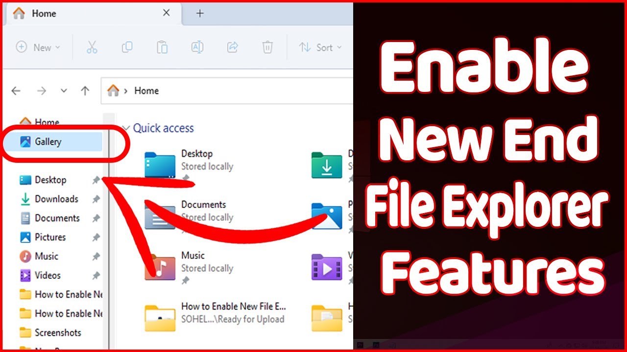 How To Enable New Gallery Section Under File Explorer In Windows 11 ... How To Enable New Gallery Section Under File Explorer In Windows 11 ...