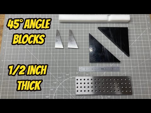 45 Angle Blocks Using High Density Plastics Beginner Mill Project On