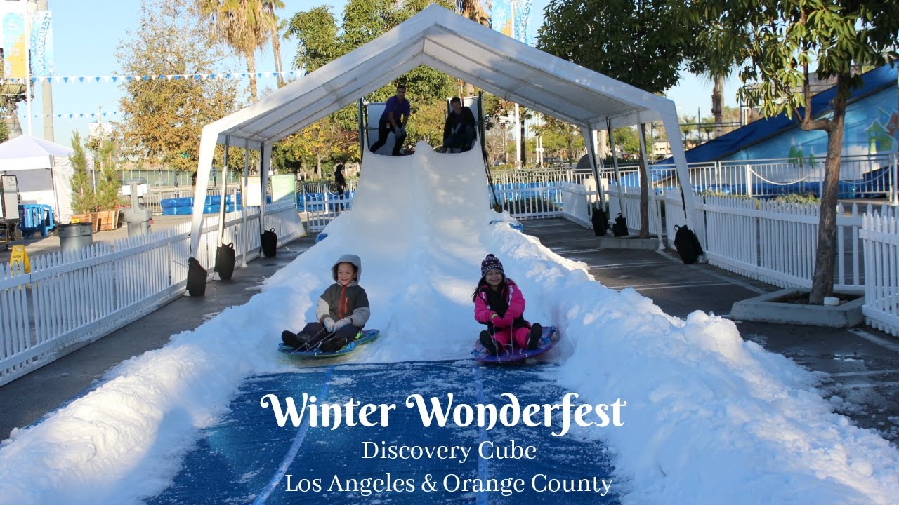 Sledding At Discovery Cube S Winter Wonderfest Youtube