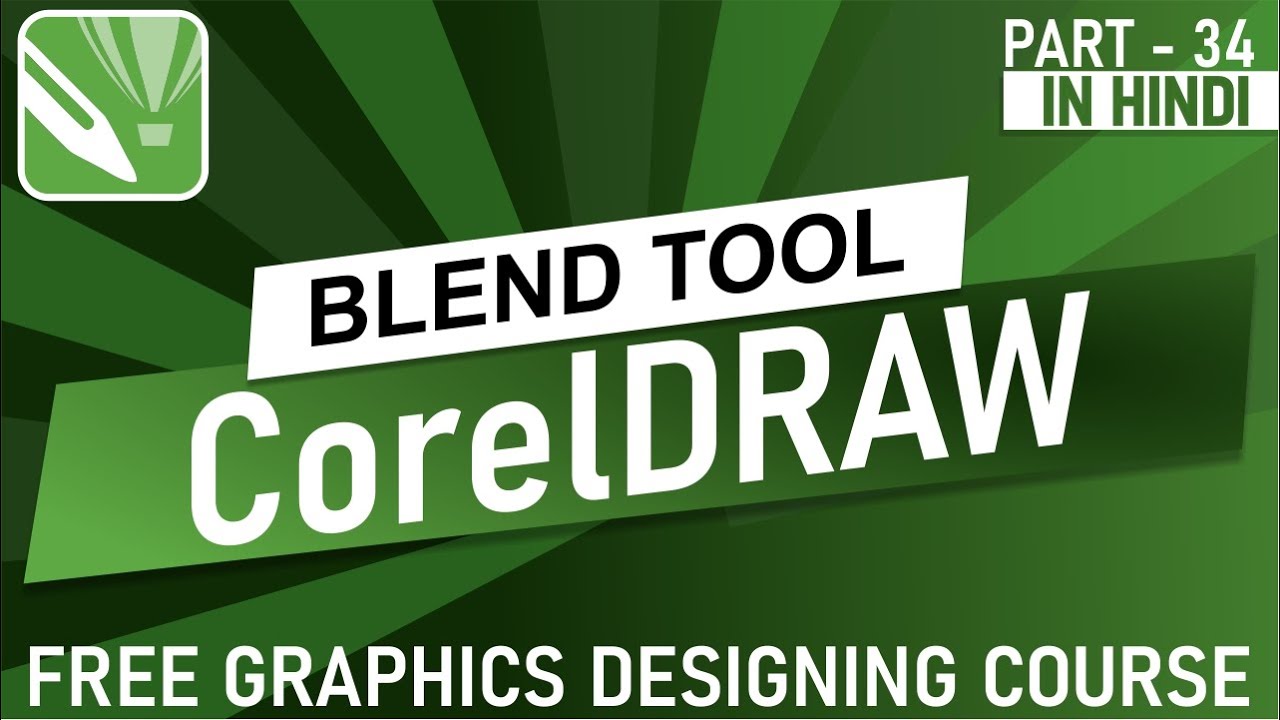 How To Make Design Using Blend Tool In Corel Draw Basic To Advanced