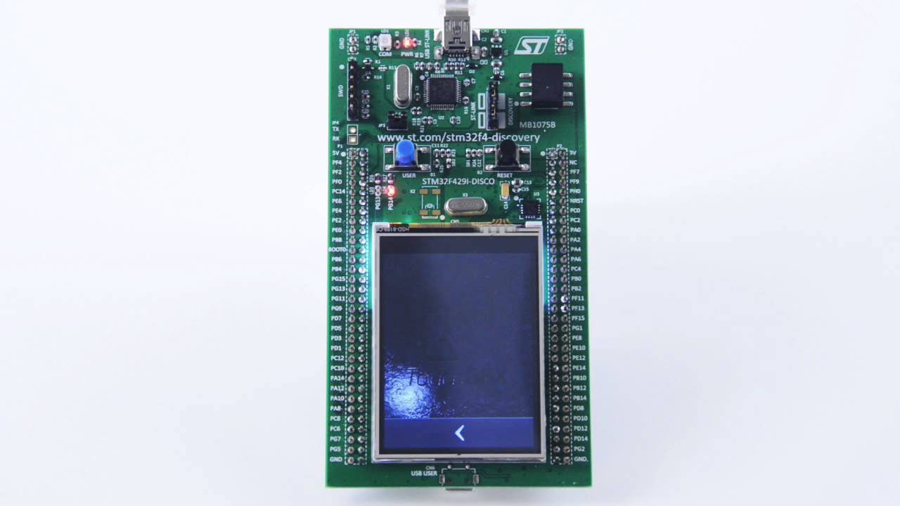 Touchgfx Demo On Stm32f4 Discovery Board Youtube