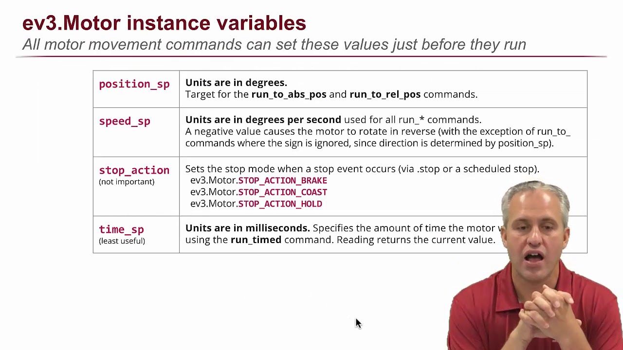 Python Ev3dev 01 Drive Motors 02 Ev3 Motor Api Youtube