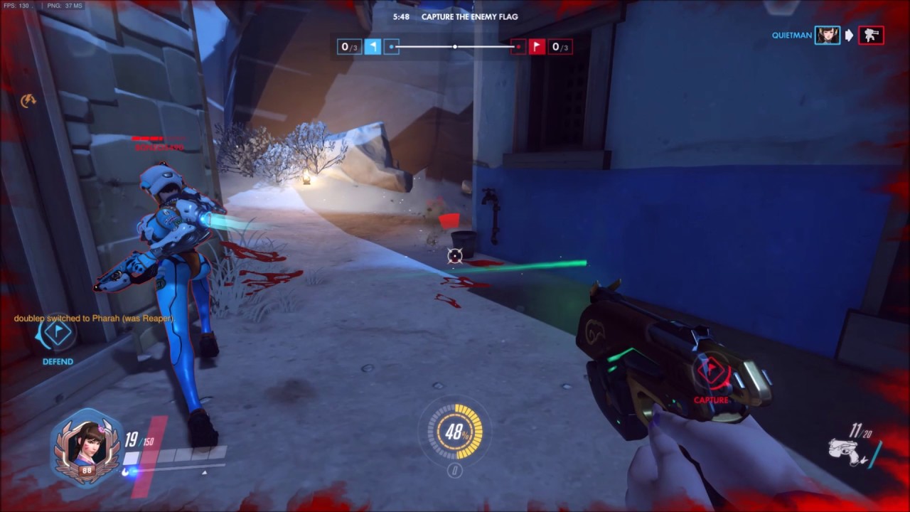 Overwatch Baby D Va Vs Tracer Youtube