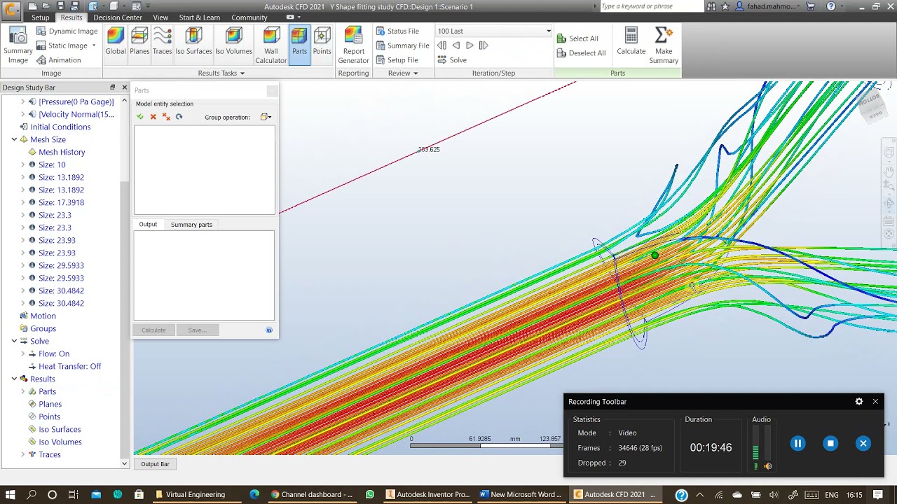 Cfd Y Shape Fitting And Modelling Youtube