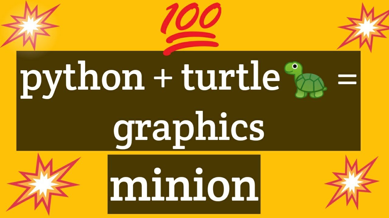 Making Minion Using Python Turtleрџђў Graphics Python Programming Youtube