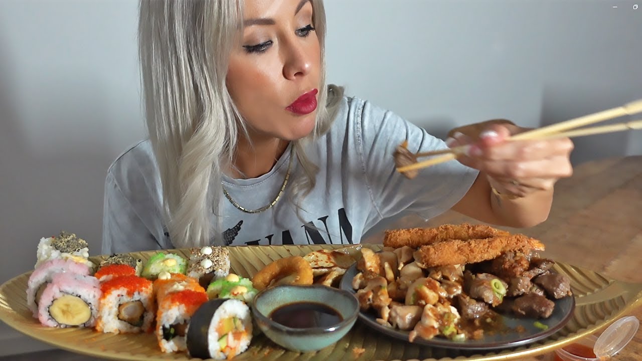 Asmr Mukbang Sushi Youtube