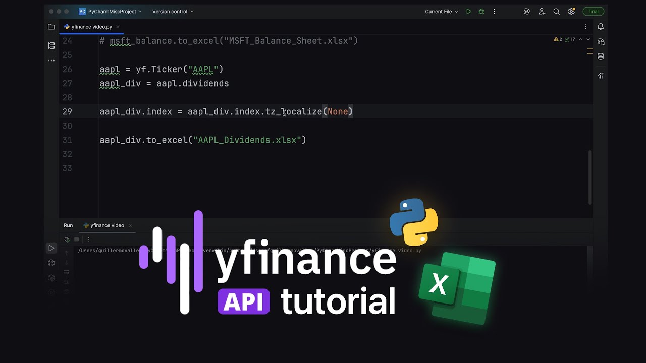 Yfinance Api Full Pythontutorial Youtube