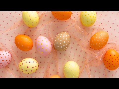 How To Swiss Dot Easter Egg Designs Martha Stewart Youtube