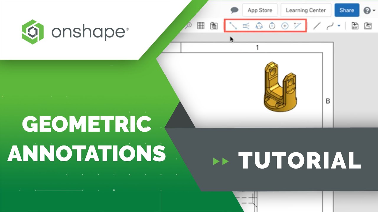 Detailing Views With Geometric Annotations In Onshape Youtube