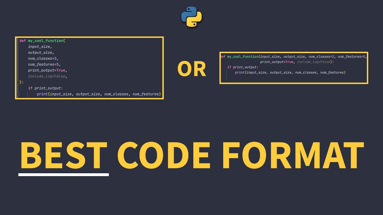 Code Formatting In Python With Black Python Tutorial Youtube