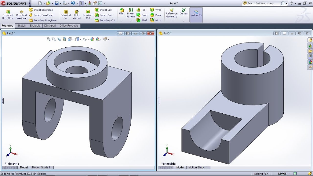 Solidworks Exercises For Beginners 4 Solidworks Part Modeling