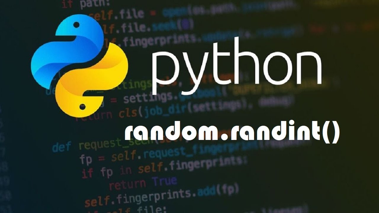 Random Module Python Random Randint Youtube