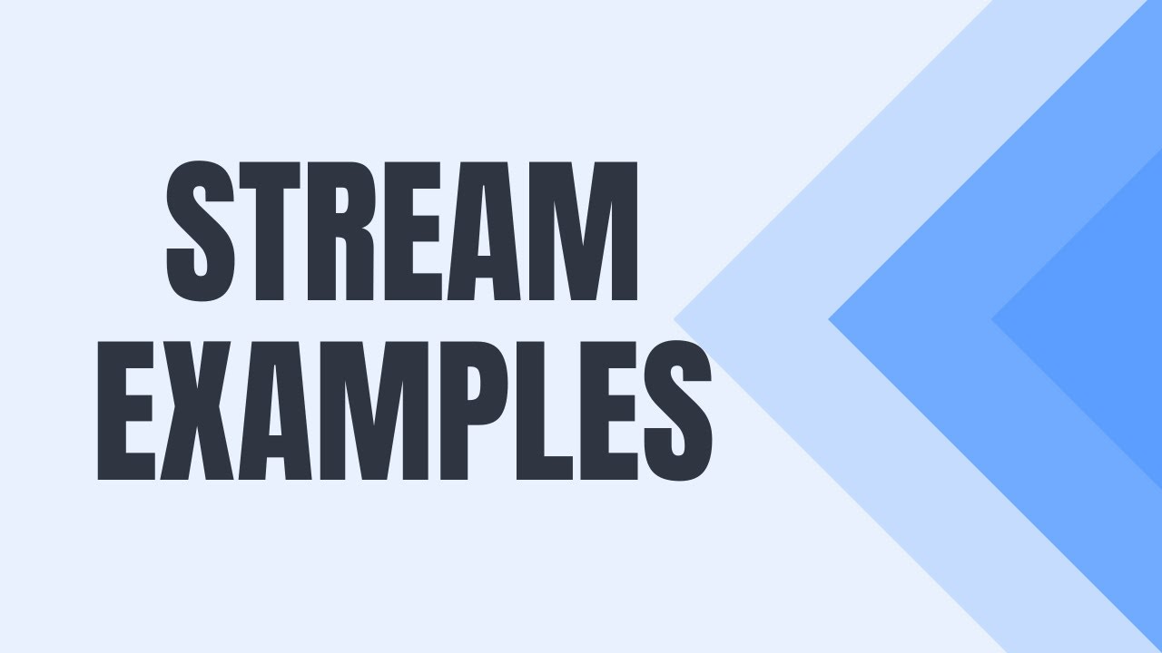 Java8 Streams Examples Youtube