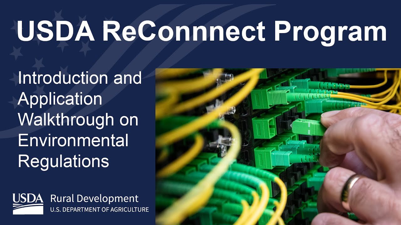 Usda Reconnect Program Introduction And Application Walkthrough On