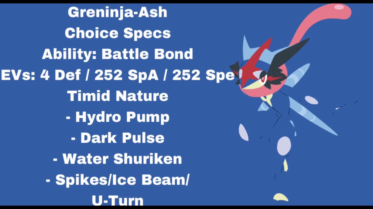 Smogon Ou Pokémon Ash Greninja Moveset Build Youtube