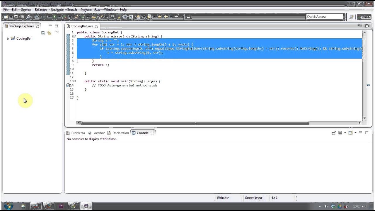 Let S Play Coding Bat Java String 3 Youtube