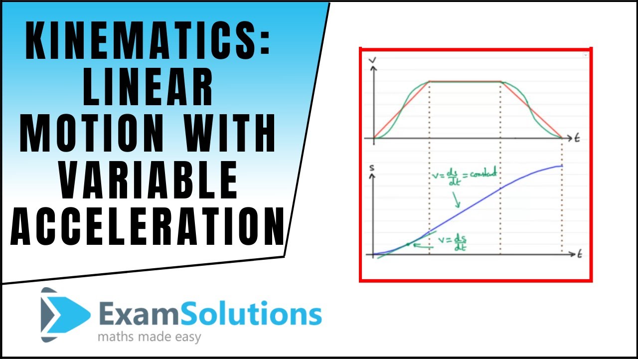 Kinematics Linear Motion With Variable Acceleration Examsolutions
