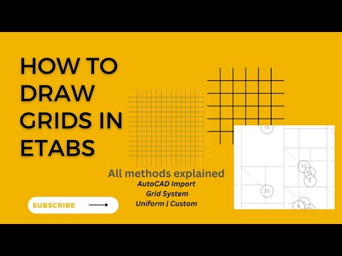How To Draw Grids In Etabs Youtube