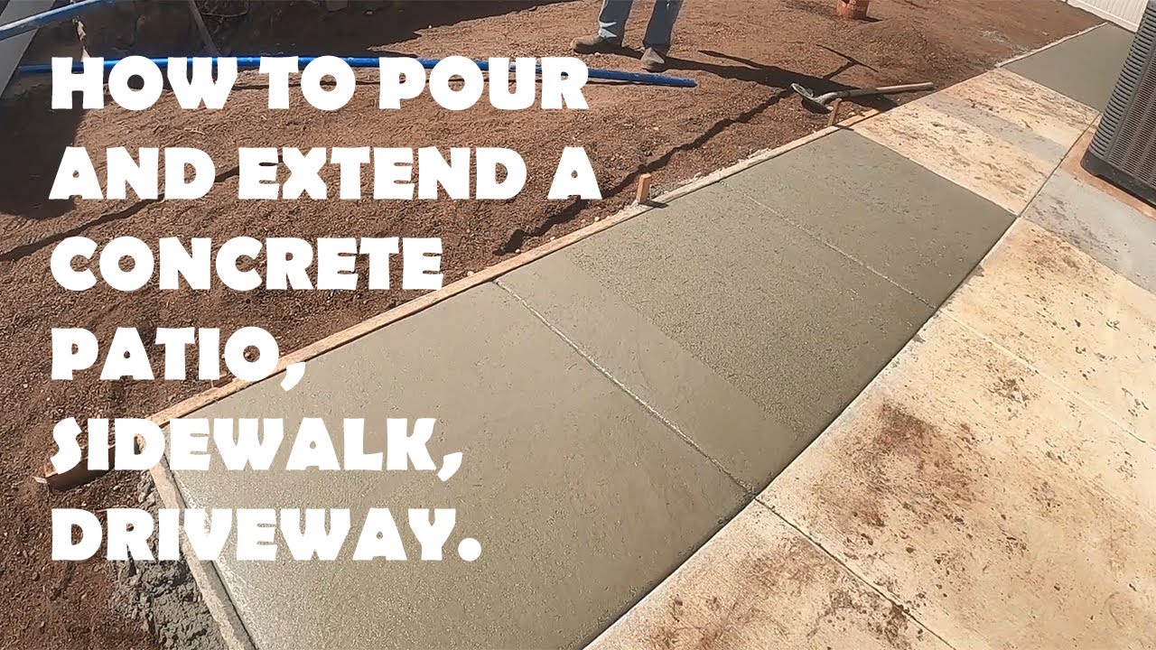 Extending An Existing Concrete Patio Valley Concrete Another Job