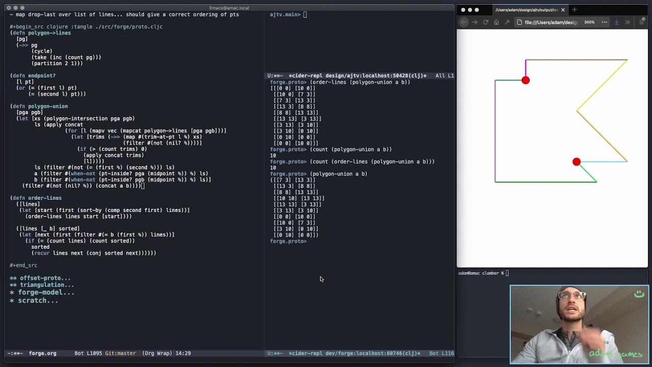 Casual Coding Clojure Dev Vod 69 Youtube