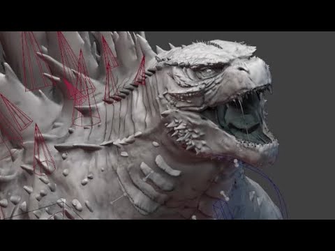 First Animation In Blender Godzilla Roar Test What Do You Think