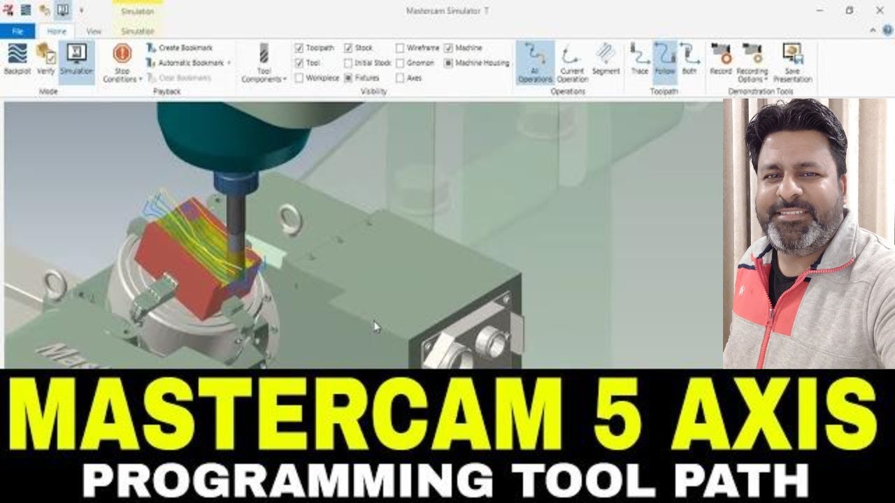 Mastercam 5 Axis Programming Roughing Multi Axis Toolpath Mastercam 5