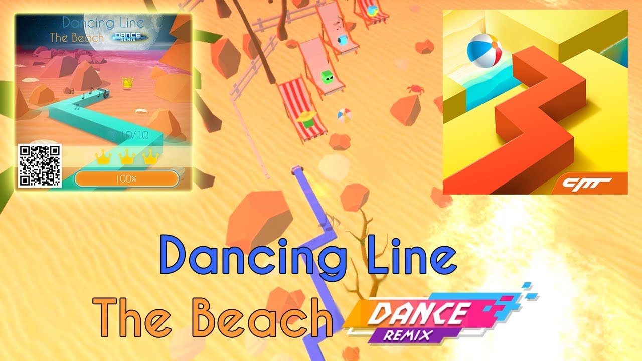 Dancing Line The Beach Dance Remix 3 3 Crowns 10 10 Gems Youtube