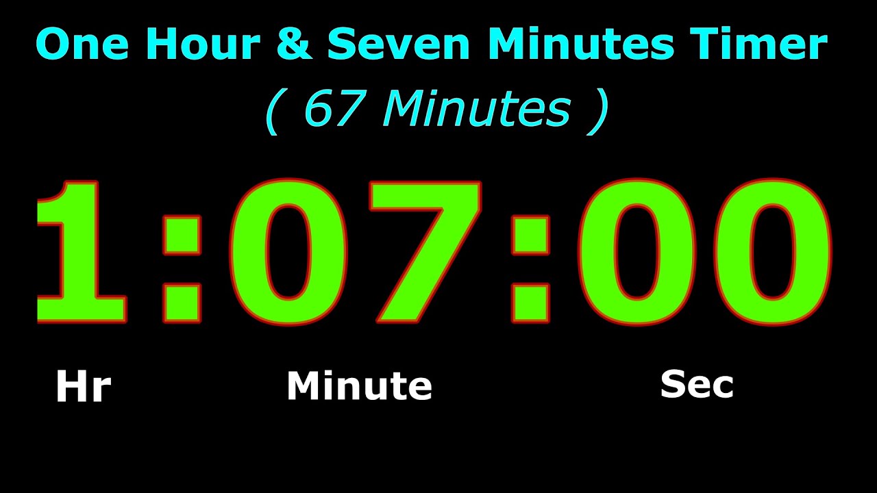 67 Minutes Timer Digital Clock 67 Minutes Alarm 67 Minutes Stopwatch