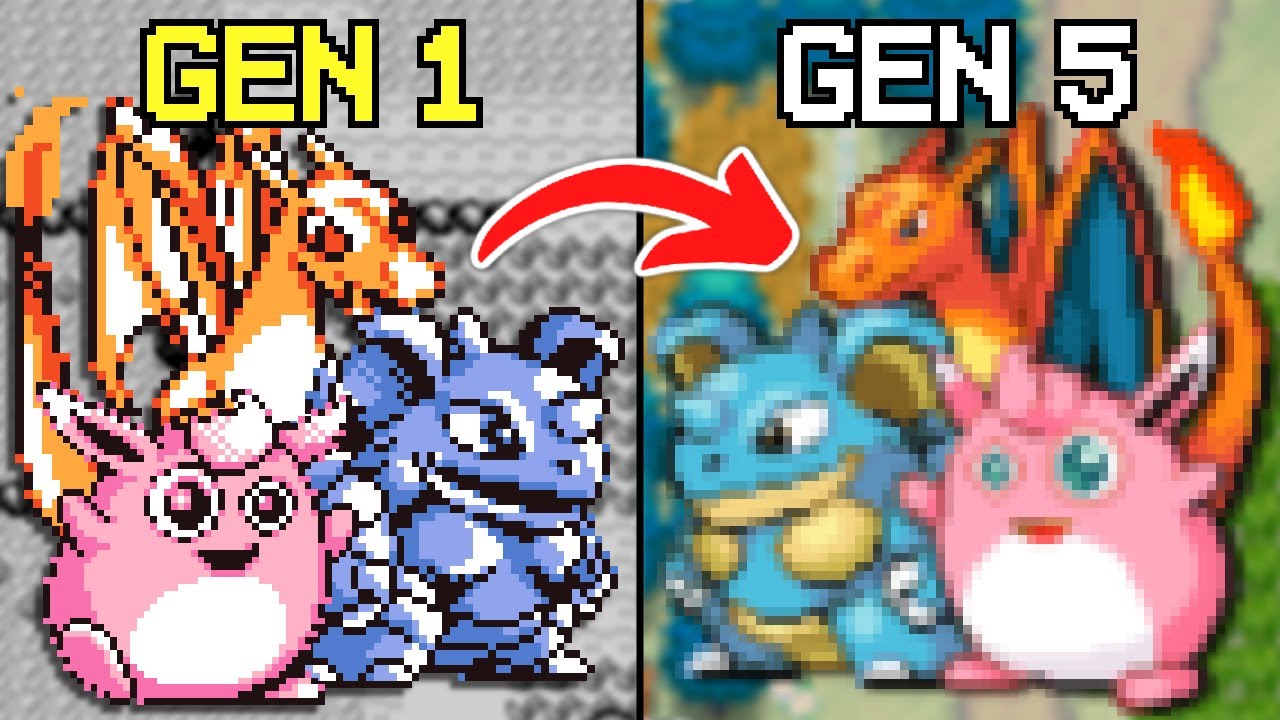 I Tried Remaking Crazy Gen 1 Pokemon Sprites Youtube