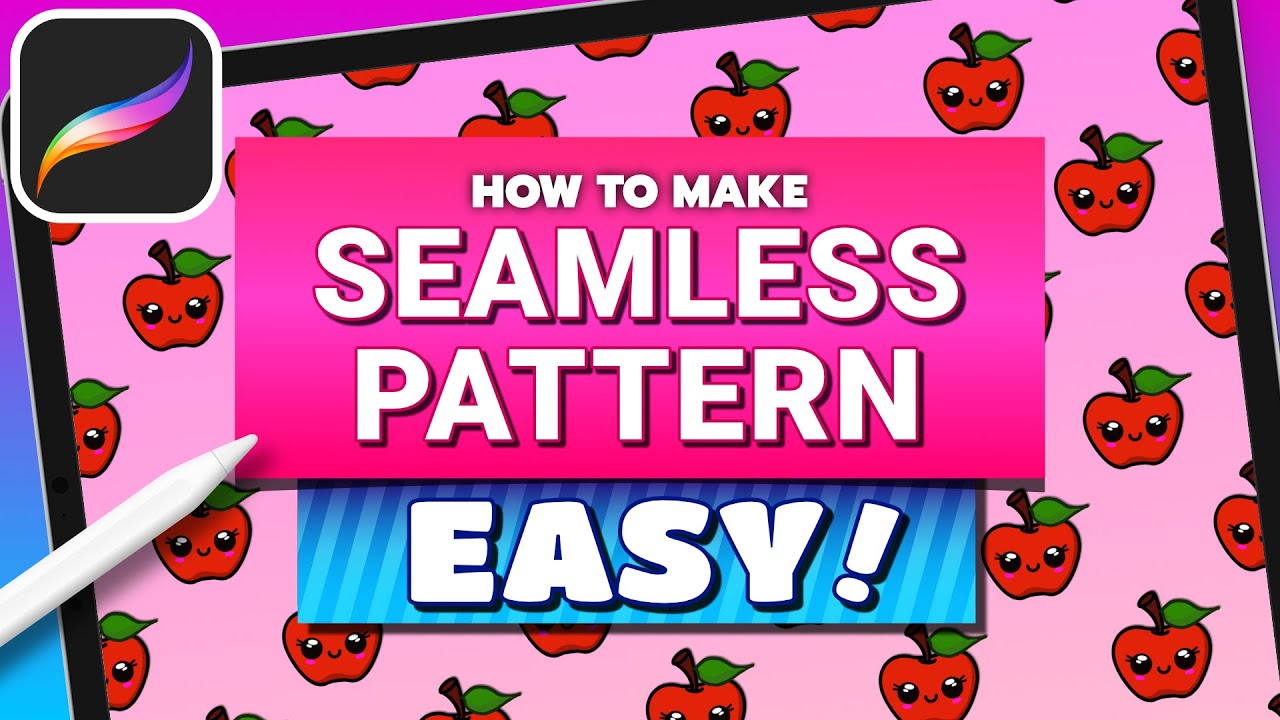 How To Make A Seamless Repeat Pattern In Procreate Procreate Tutorial