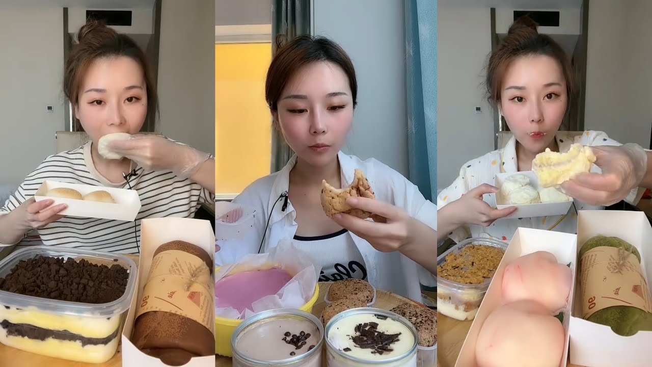 Asmr Mukbang Mukbang Sound Assorted Dessert Eating Youtube