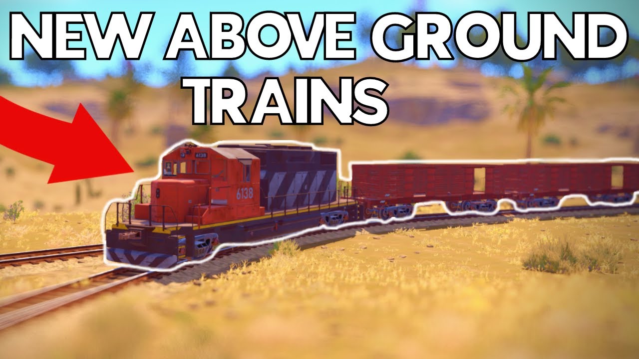 We Controlled The New Above Ground Trains In Rust Youtube