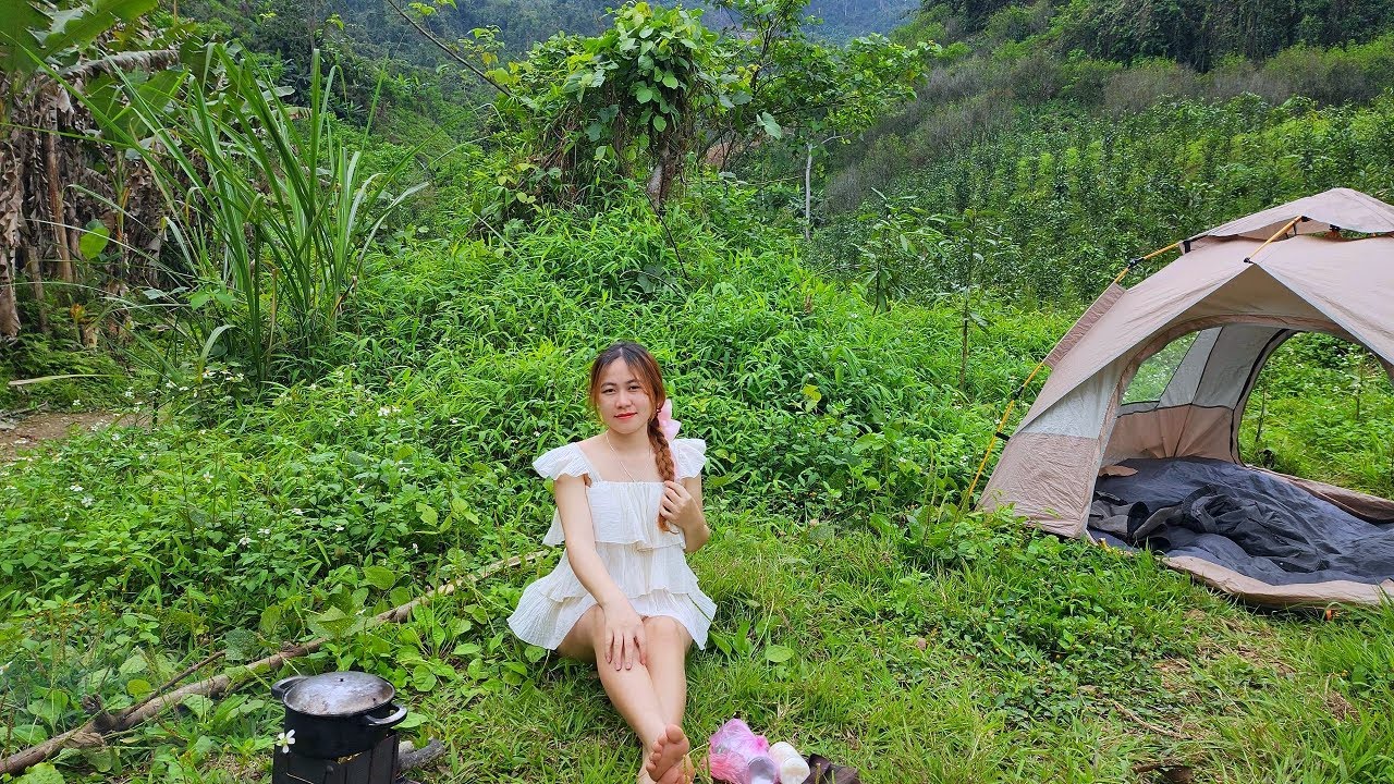 Solo Camping Survival Camping Alone In The Deep Forest Nature Sounds