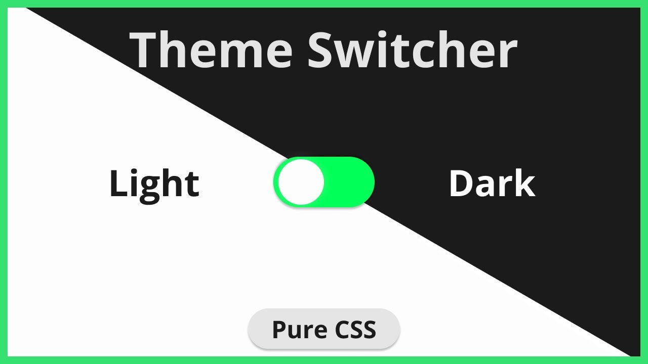 How To Create A Dark Light Mode Switch In Css And Javascript At George