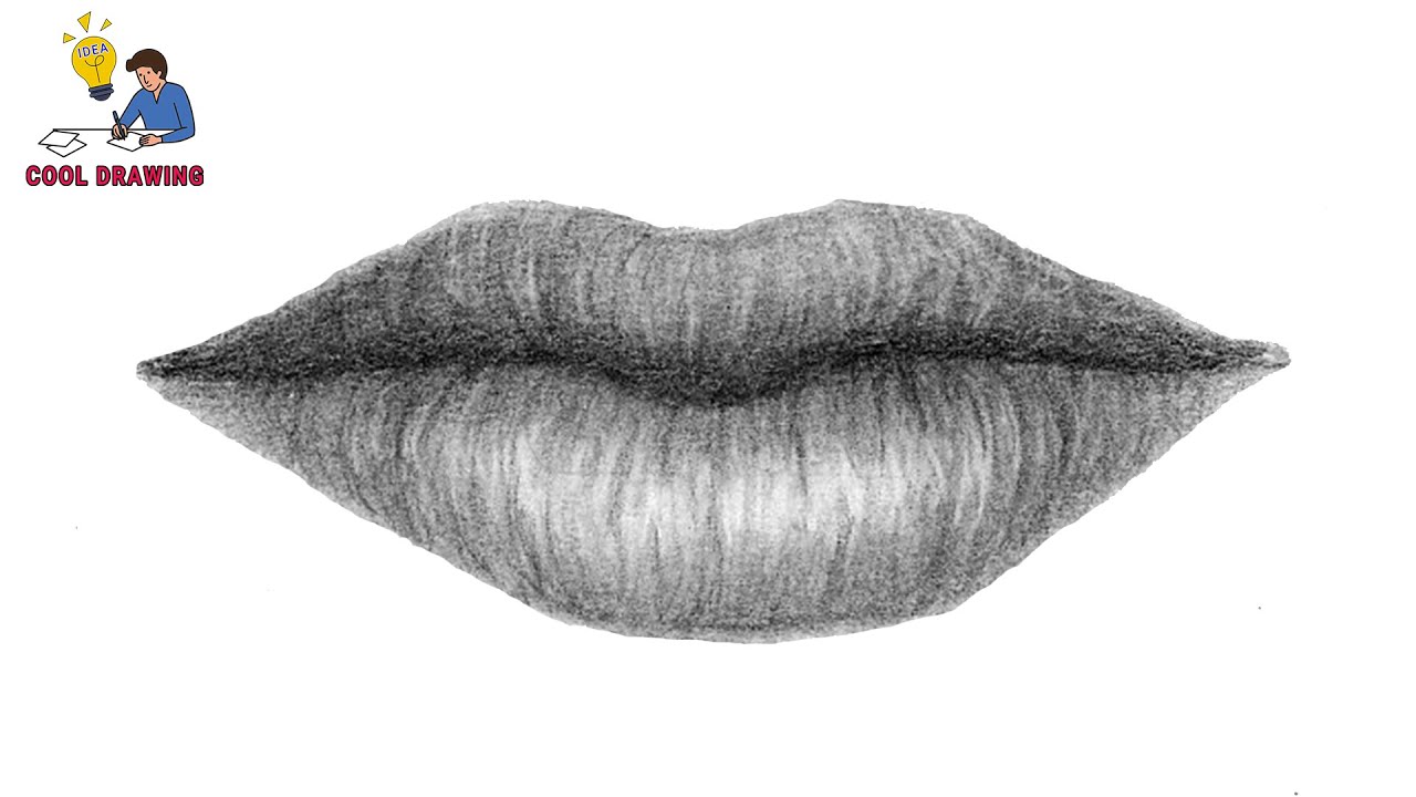 Pencil Drawing Girl Lips Pencil Lips Drawing Poster For Sale By