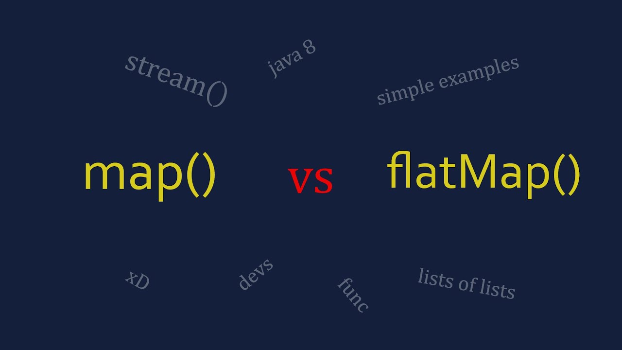 Map Vs Flatmap Java Stream Simple Examples Youtube